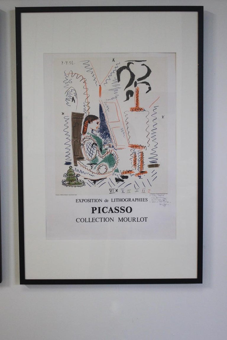 Collection of 5 Original Picasso Framed Posters Dating from 1956-1990 ...