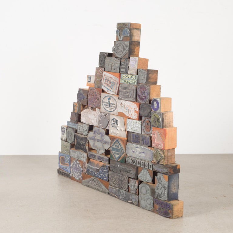 Collection of 55 Typeset Advertising Print Blocks, C.1940 at 1stDibs