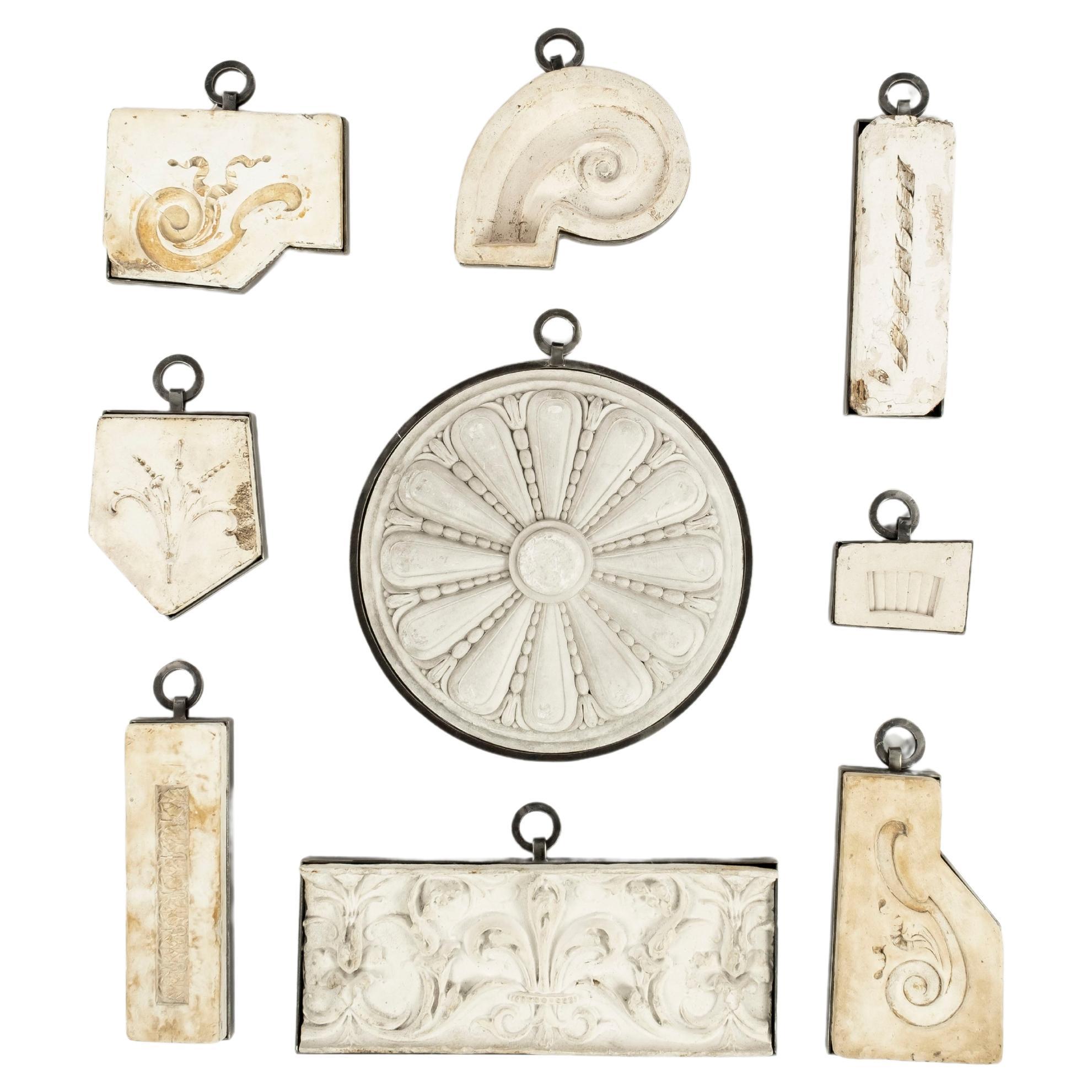 Iron Framed 19th Century Architectural Plaster Fragments at 1stDibs