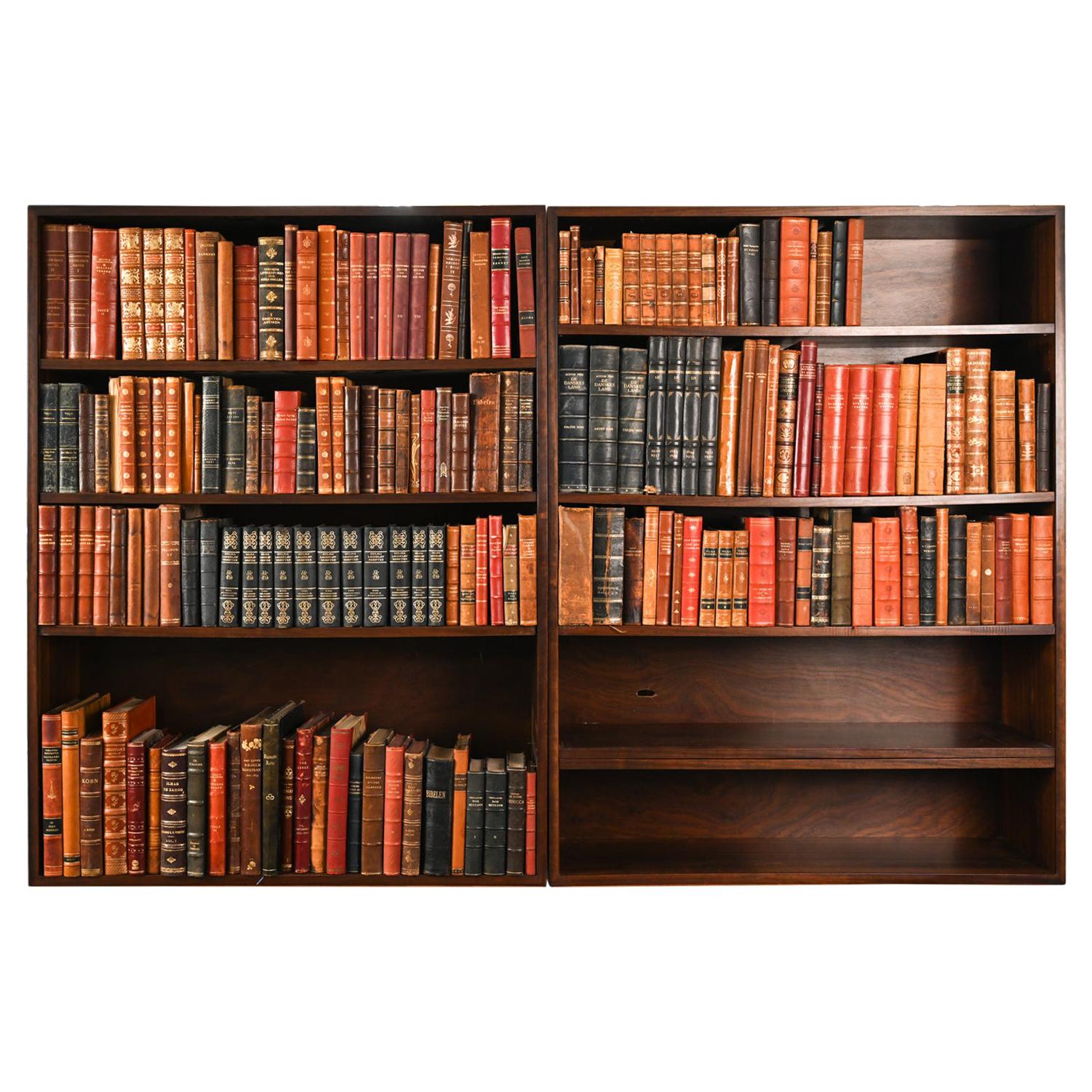 Collection of Antique Leather Bound Books 50+ Linear Feet at 1stDibs