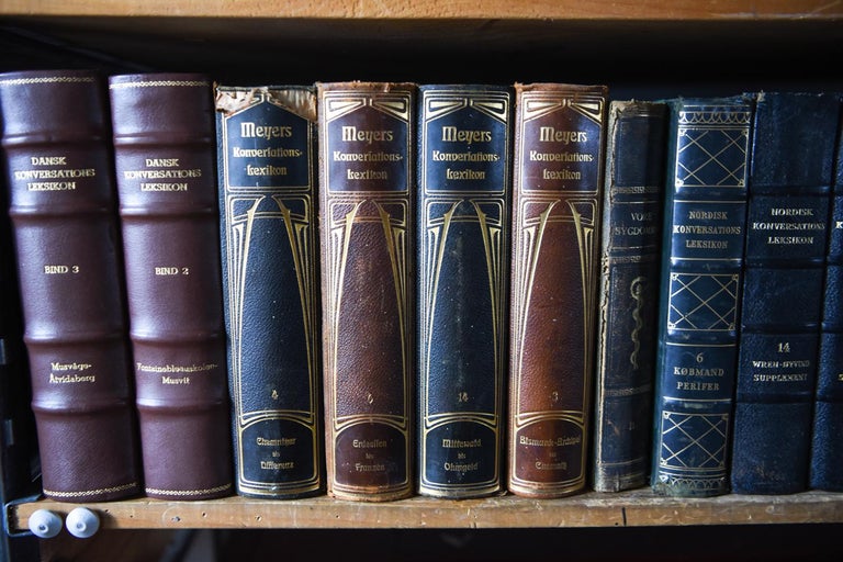 Collection of Antique Leather Bound Books 50+ Linear Feet at 1stDibs