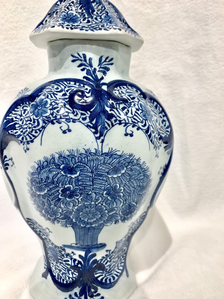 Collection of Dutch Delft Blue and White Vases Mid 18th Century at 1stDibs