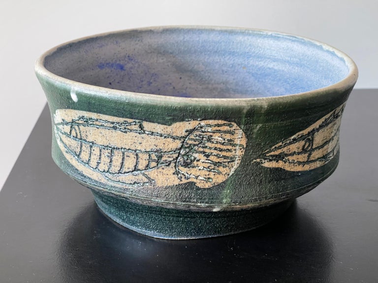 Collection of Ceramic Vessels Vase and Bowls Listed Artists For Sale at ...