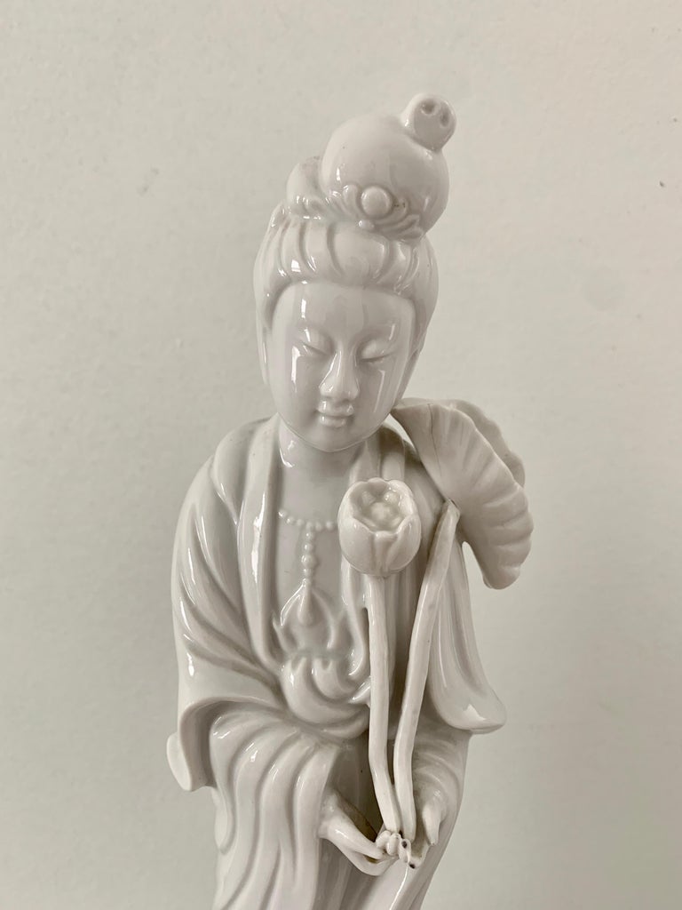 Collection of Chinoiserie Blanc De Chine White Porcelain Figures, a Set ...