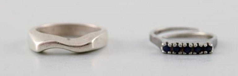 Collection of Eight Modern Stamped Silver Rings For Sale at 1stDibs ...