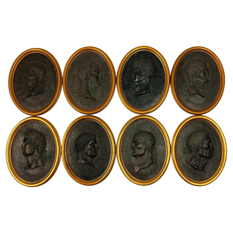 Collection of Eight Roman Emperor Relief Plaques at 1stDibs