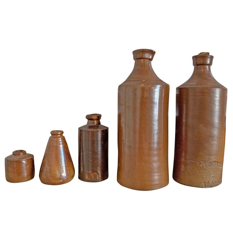 Collection of Eleven 19th Century English Ceramic Inkwells at 1stDibs
