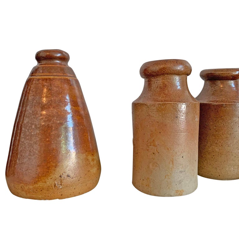 Collection of Eleven 19th Century English Ceramic Inkwells at 1stDibs