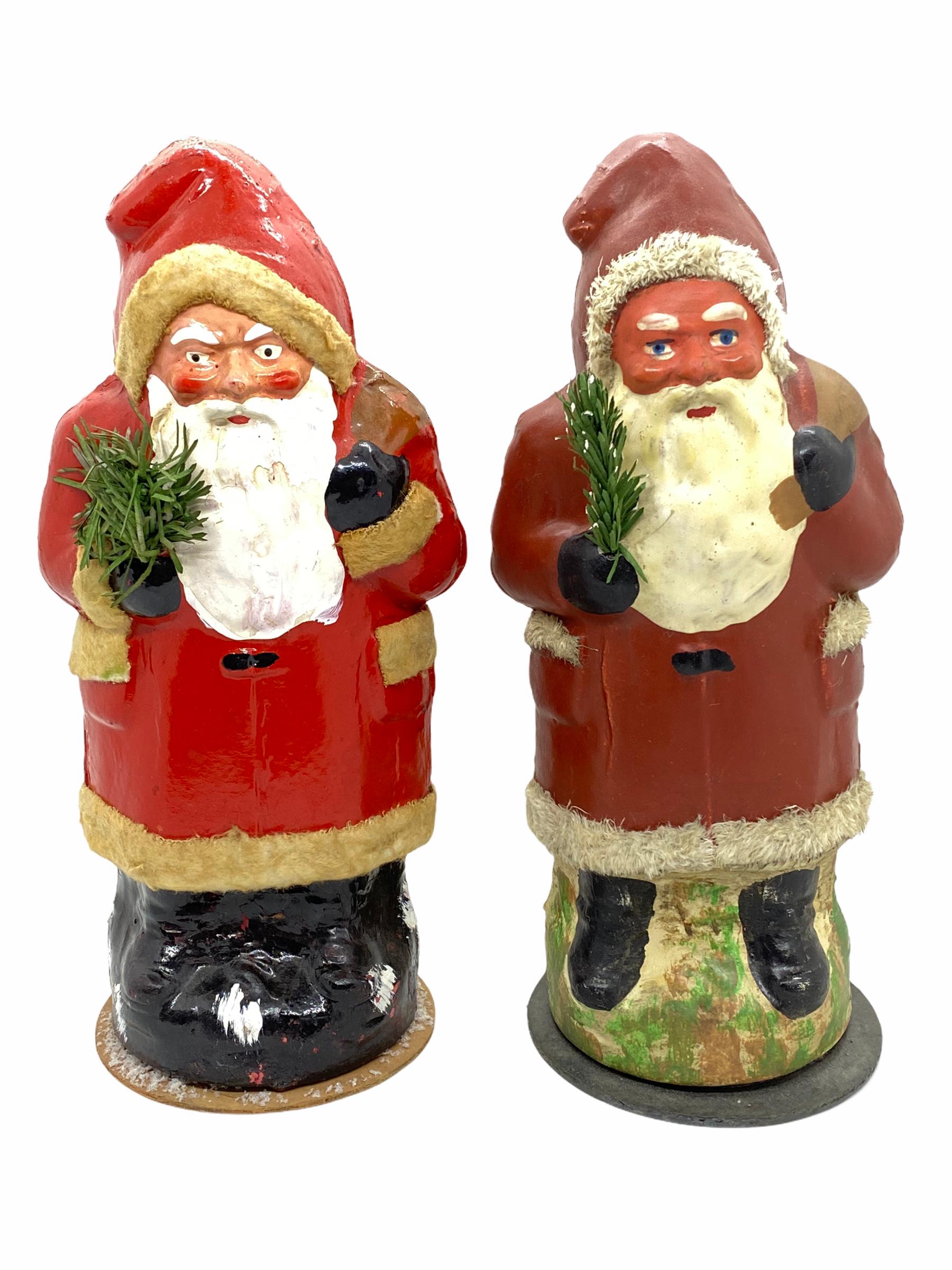 Collection of Five Santa Claus Belsnickle Candy Container German ...