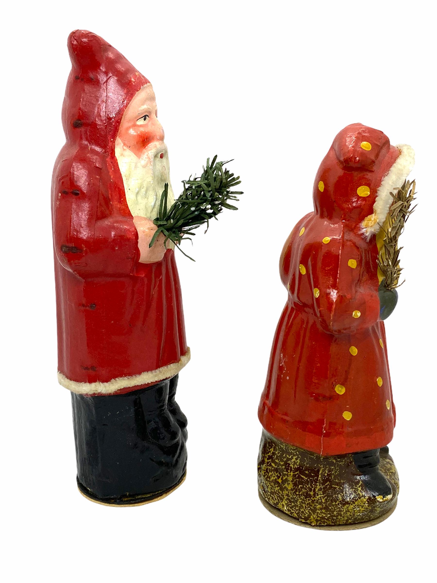 Collection of Five Santa Claus Belsnickle Candy Container German ...