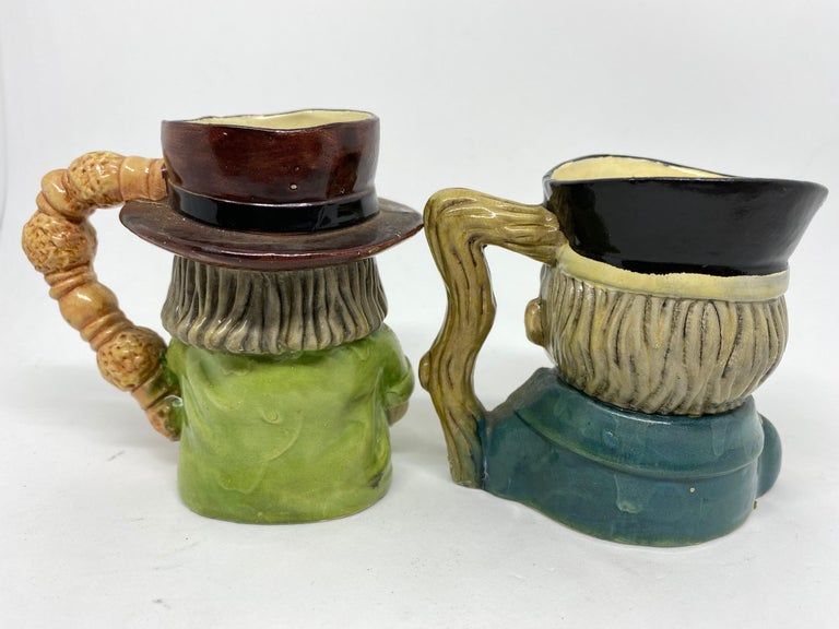 Collection of Five Vintage Toby Mug Pitchers Creamers, England, 1950s ...