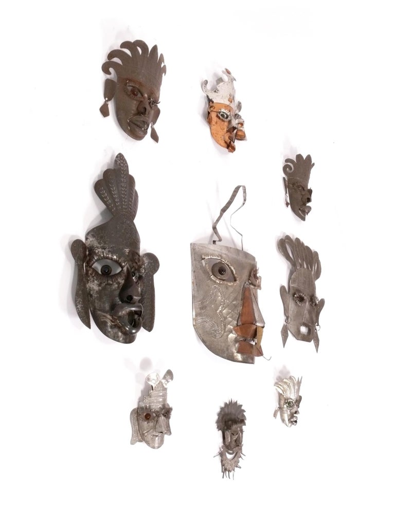 Collection of Handmade Mexican Folk Art Masks For Sale at 1stDibs
