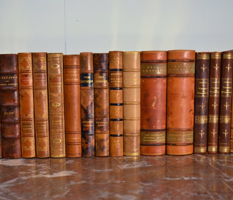 Collection of Leather Bound Books, Series 111 at 1stDibs
