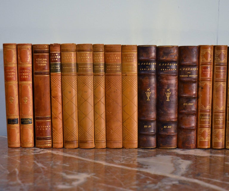 Collection of Leather Bound Books, Series 111 at 1stDibs
