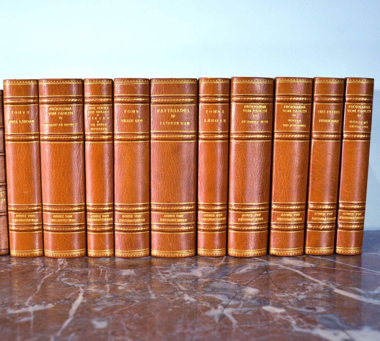 Collection of Leather Bound Books, Series 118 at 1stDibs