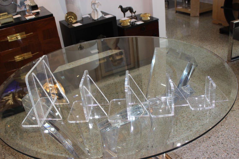 Collection of Lucite Wall Brackets, 6 Total For Sale at 1stDibs