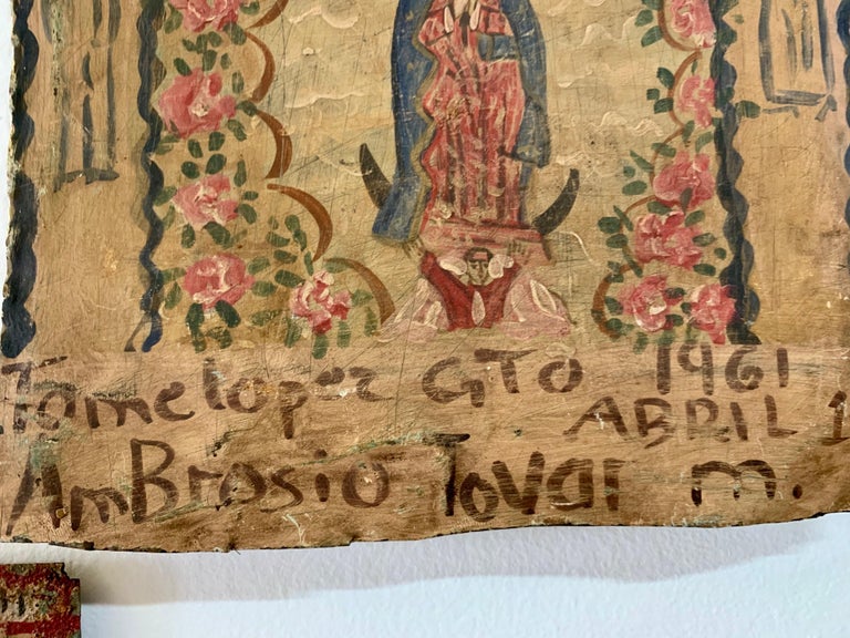 Collection of Mexican Prayer Plaques "Retablos Ex-Votos" from 1950s and ...