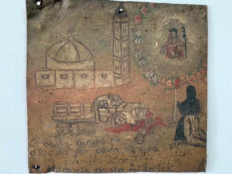 Collection of Mexican Prayer Plaques "Retablos Ex-Votos" from 1950s and ...