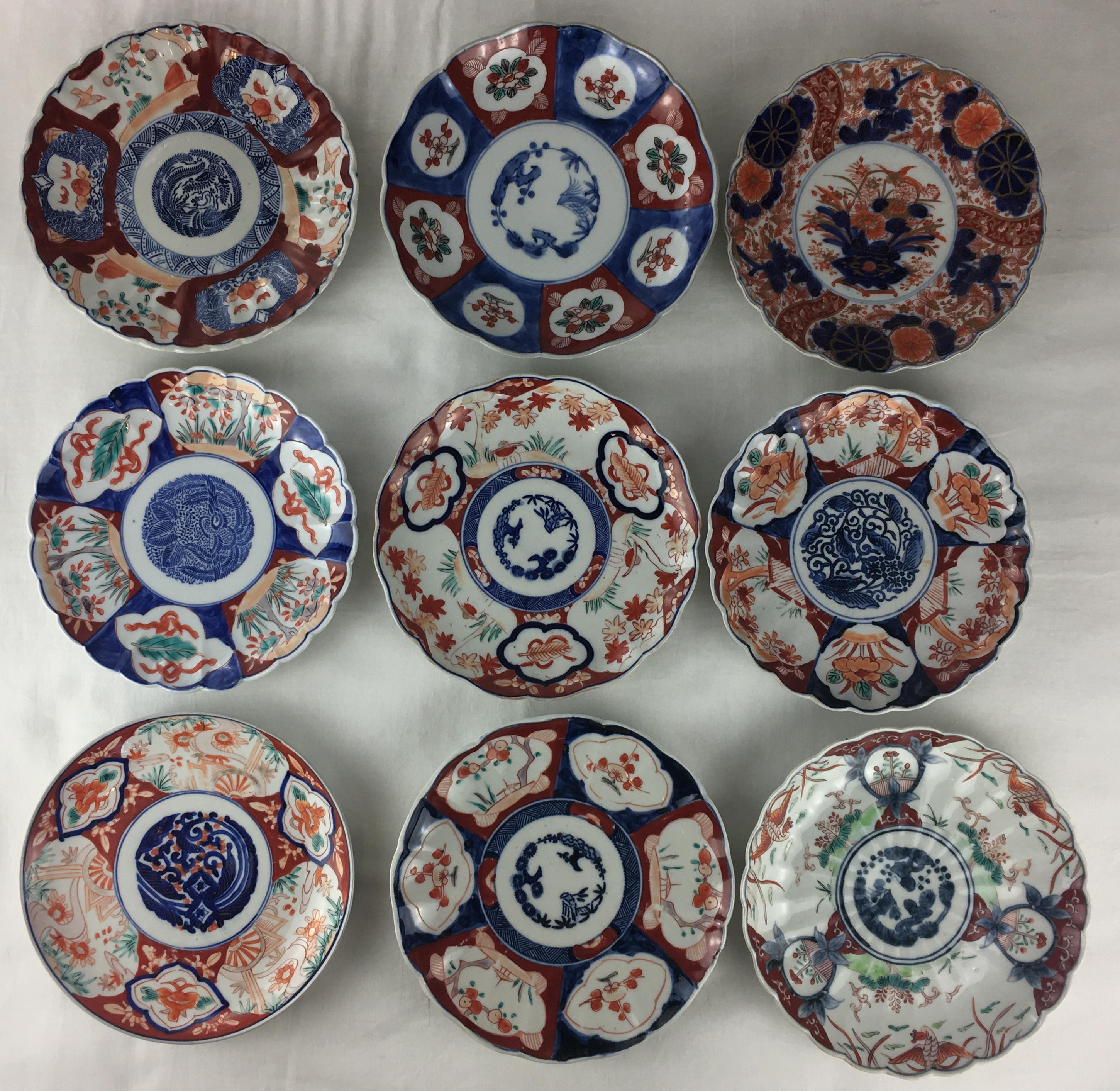 Collection of Nine Japanese Imari Chargers at 1stDibs