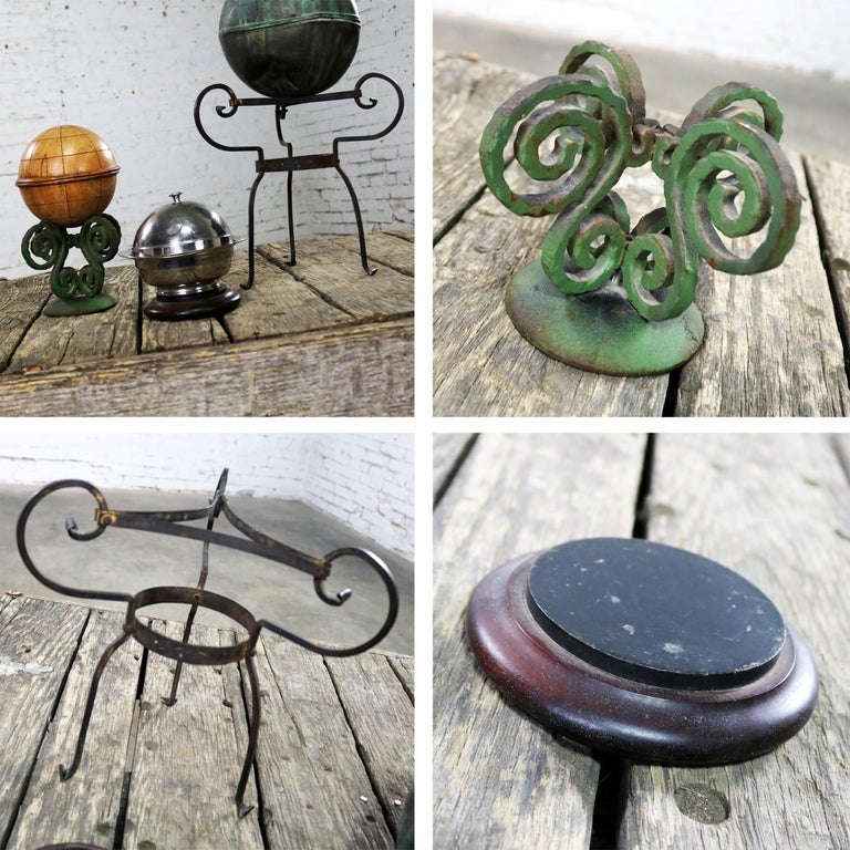 Collection of Orb Objects on Stands as Centerpiece or Object d ‘Art For ...