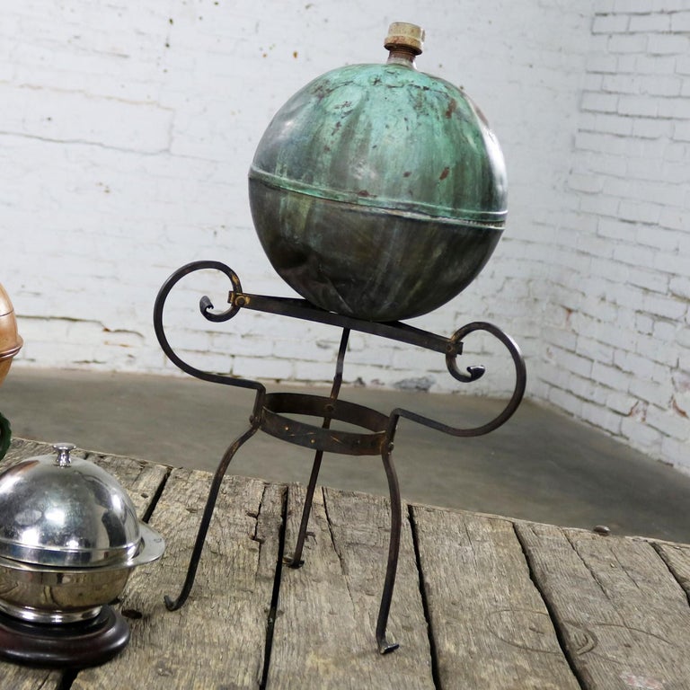 Collection of Orb Objects on Stands as Centerpiece or Object d ‘Art For ...
