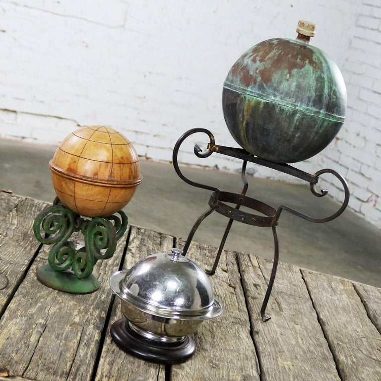 Collection of Orb Objects on Stands as Centerpiece or Object d ‘Art For ...