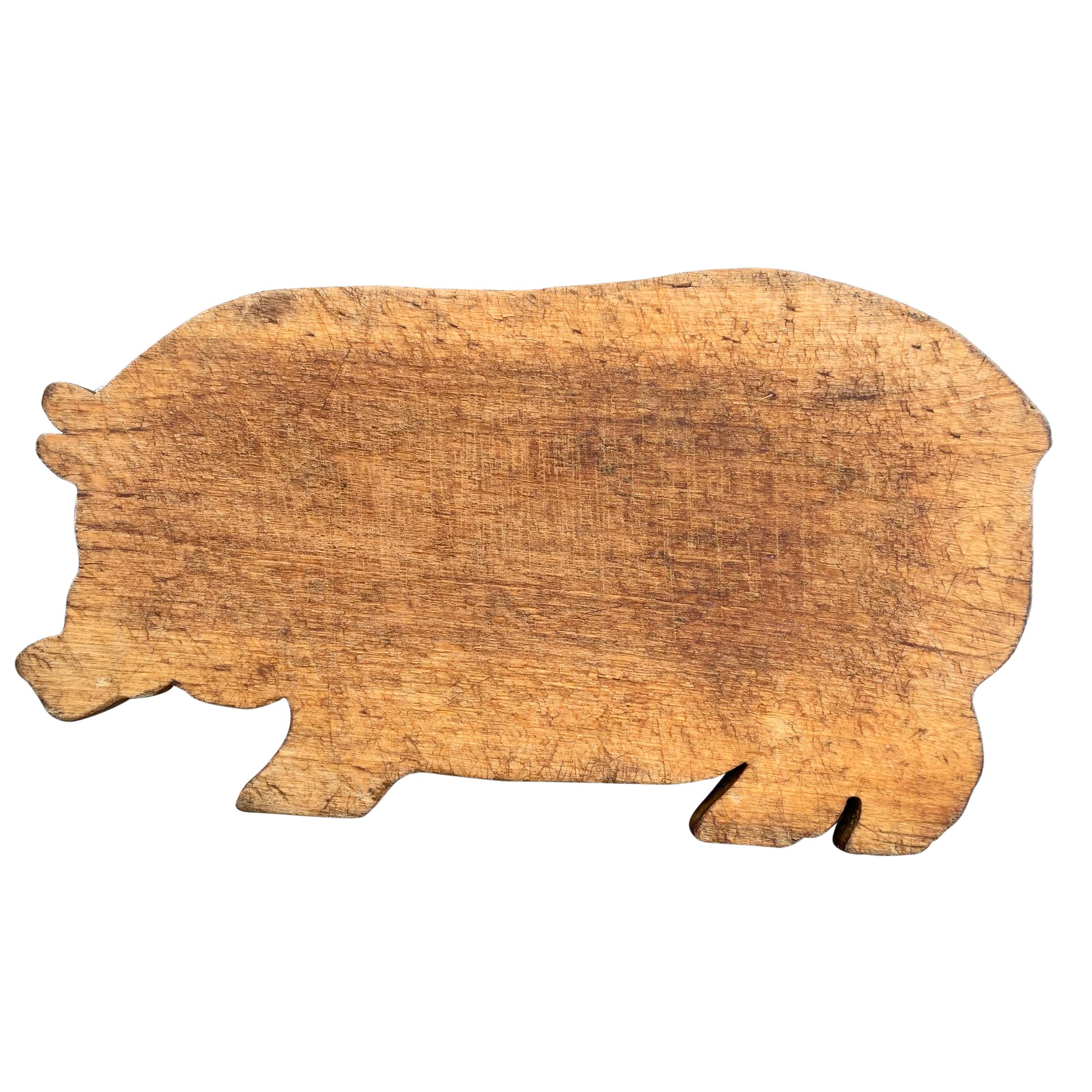 Collection of Six American Pig Cutting Boards at 1stDibs | wooden pig ...