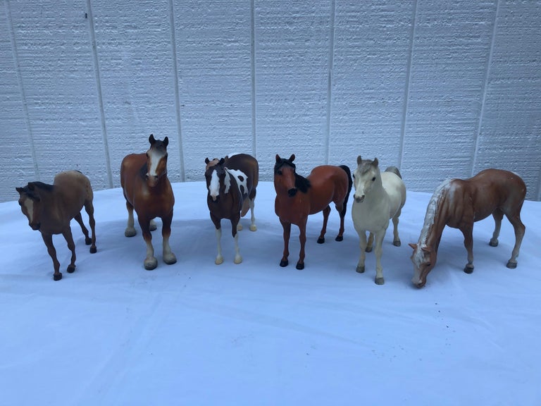 Collection of Six Large Vintage Breyer Horses at 1stDibs