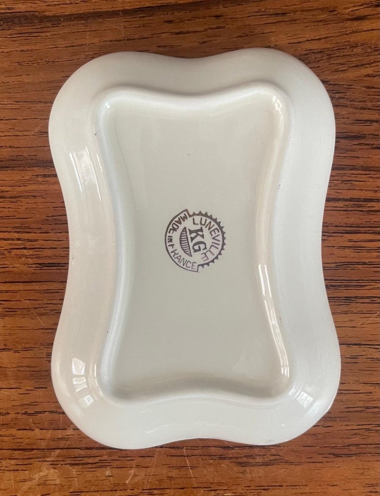 Collection of Six Vintage European Hotel Ashtrays For Sale at 1stDibs