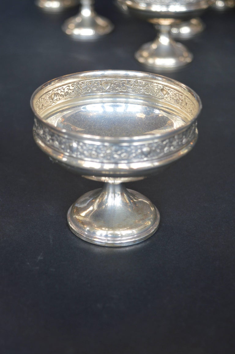 Collection of Sterling Silver Ice Cream Dishes at 1stDibs