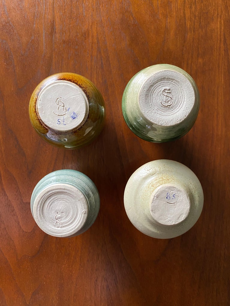 Collection of Studio Pottery Signed Weed Pots, circa 1980 For Sale at ...