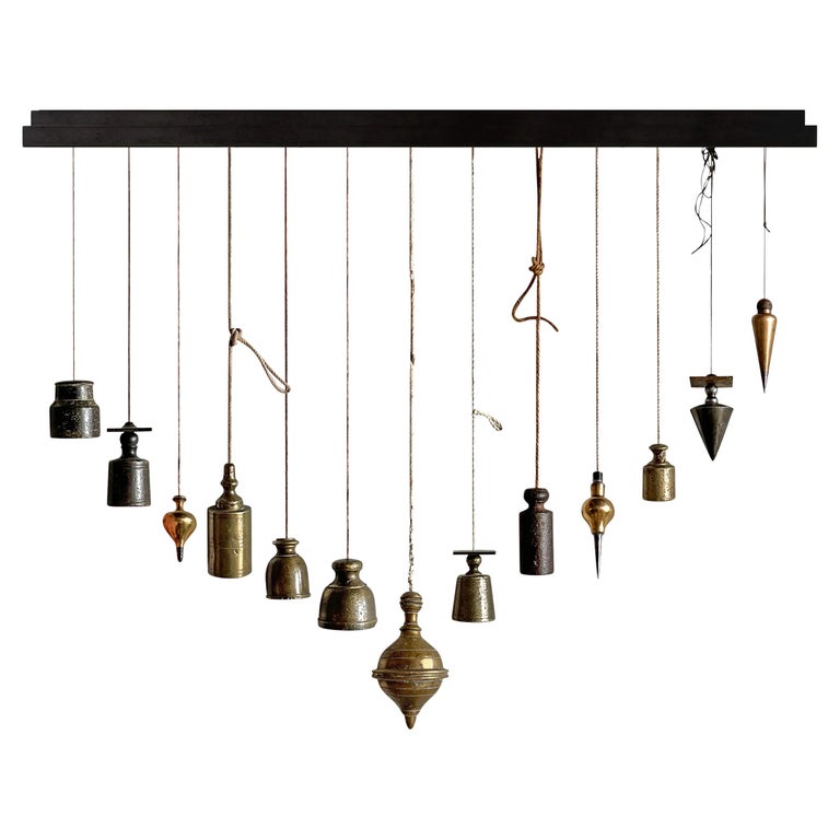 Collection of Thirteen 18th and 19th Century French Stone Mason's Plumb ...