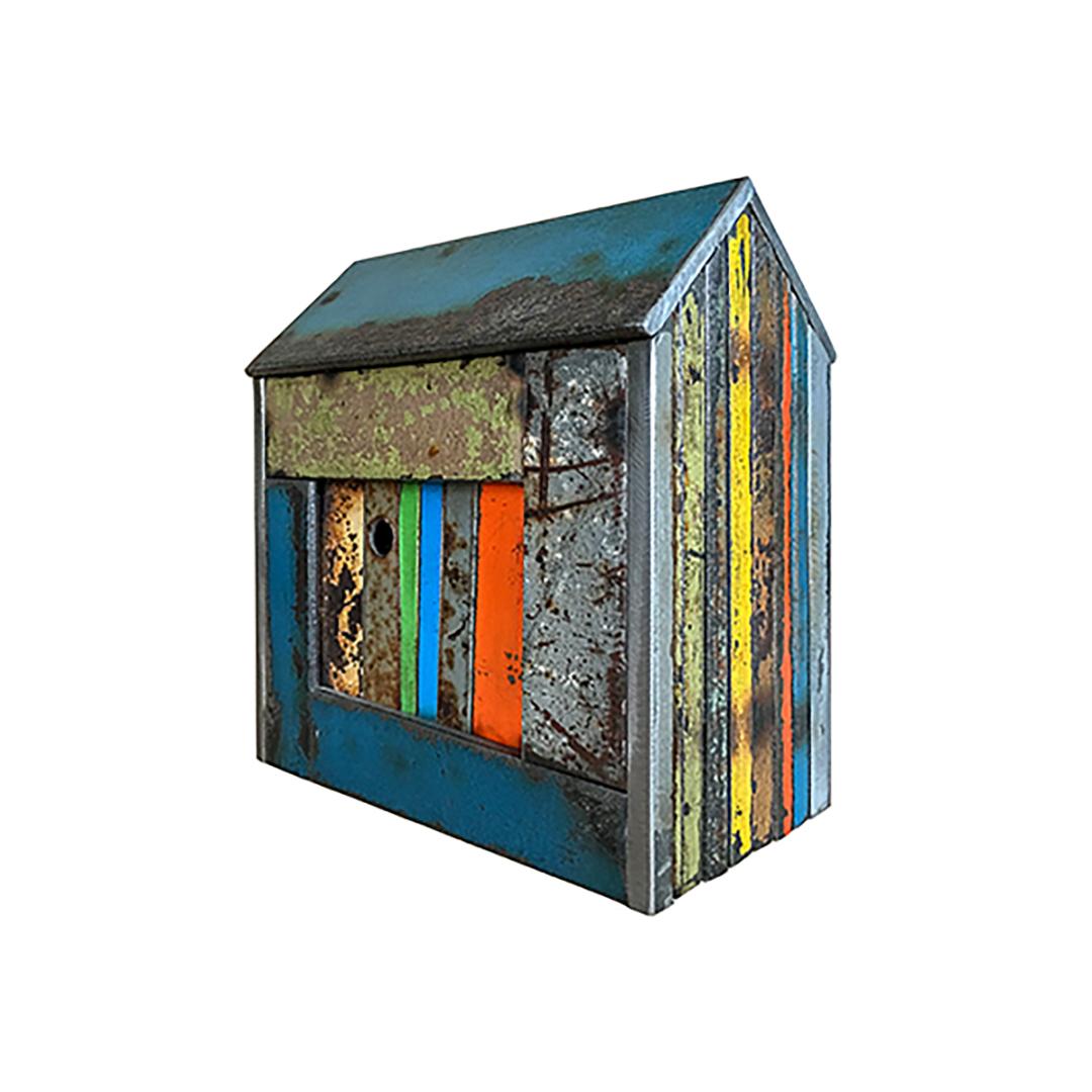 Collection of Three Barn House Structures by Jim Rose, Welded Salvaged ...