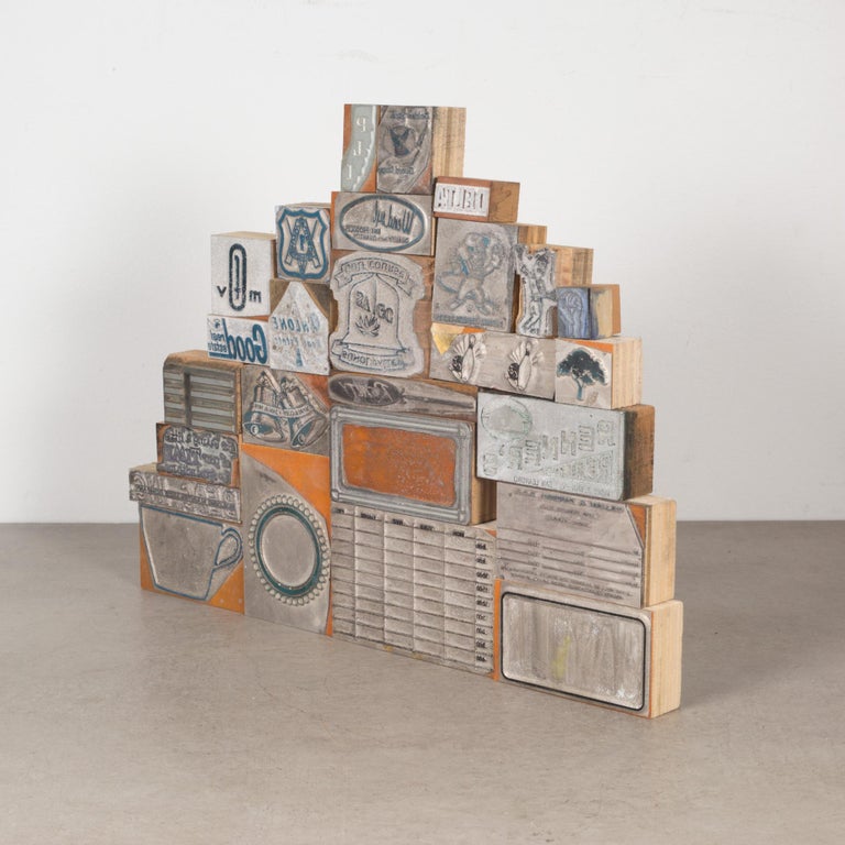 Collection of Typeset Advertising Print Blocks c.1940 For Sale at 1stDibs