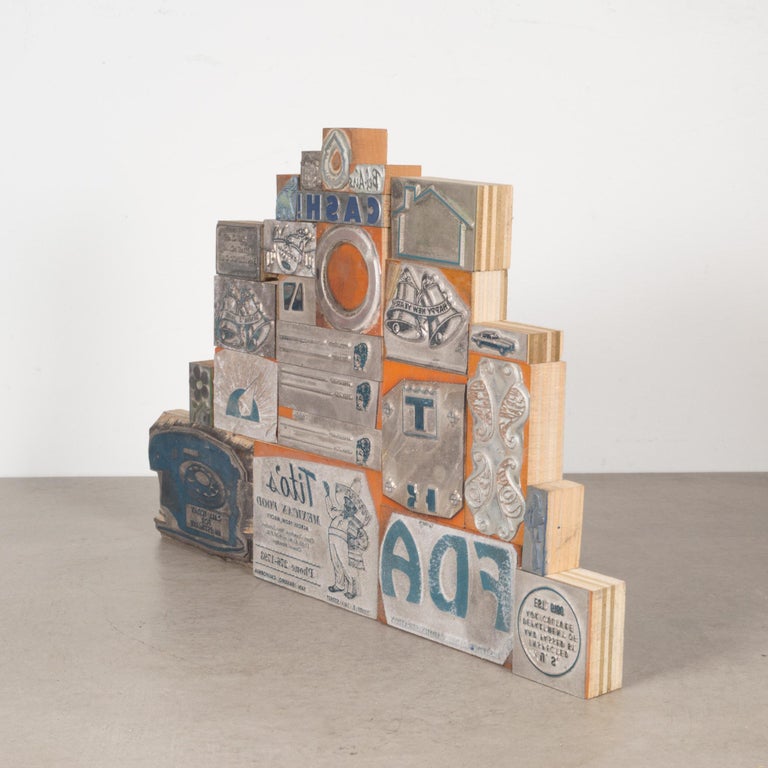 Collection of Typeset Advertising Print Blocks, C.1940 For Sale at 1stDibs