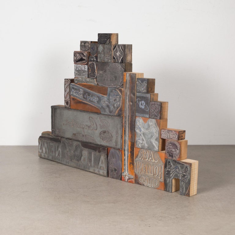 Collection of Typeset Advertising Print Blocks c.1940 at 1stDibs