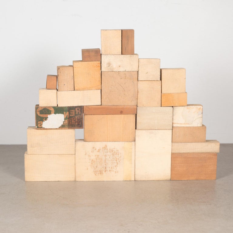 Collection of Typeset Advertising Print Blocks c.1940 For Sale at 1stDibs