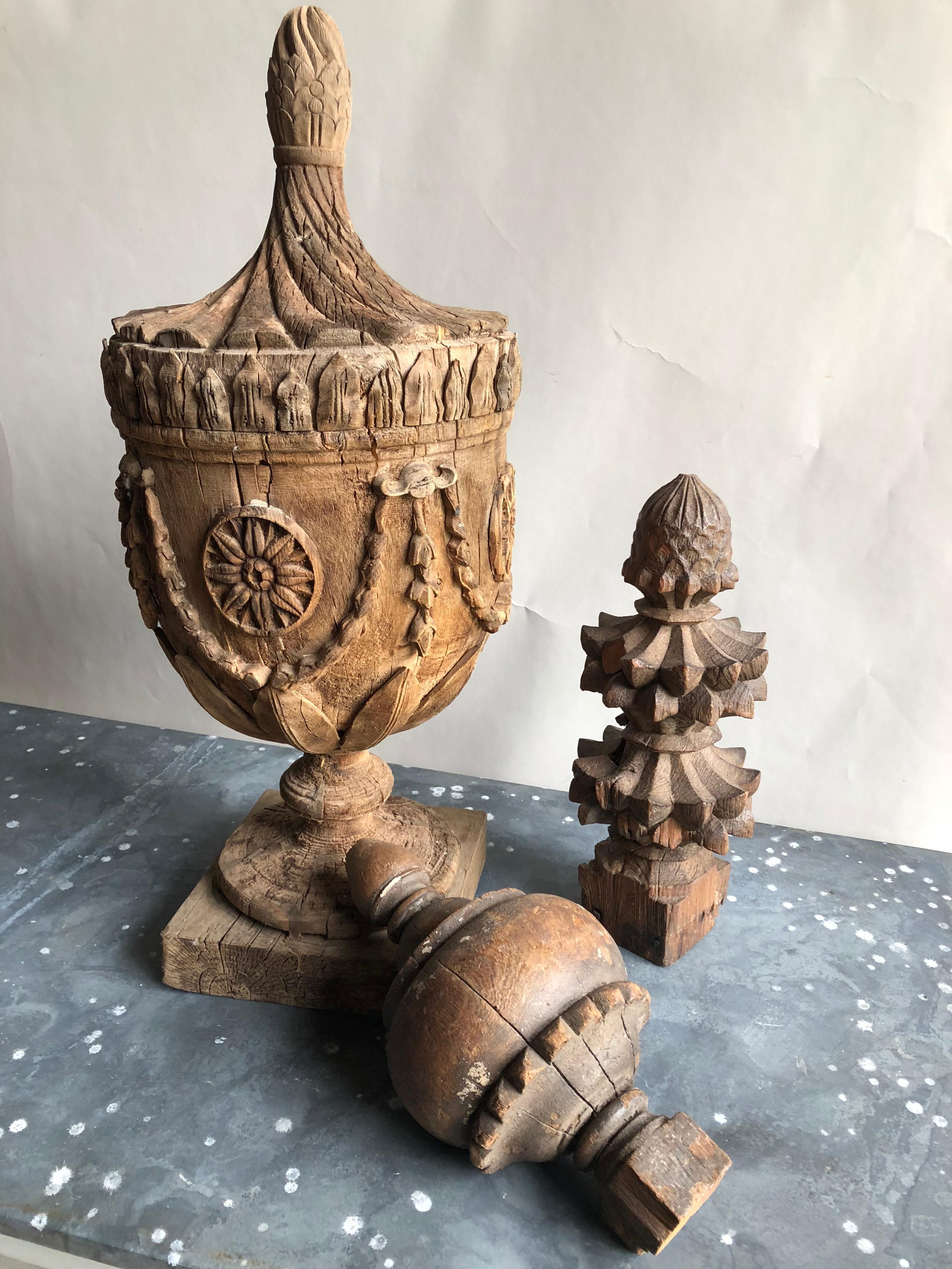 Collection Of Wood Finials at 1stDibs