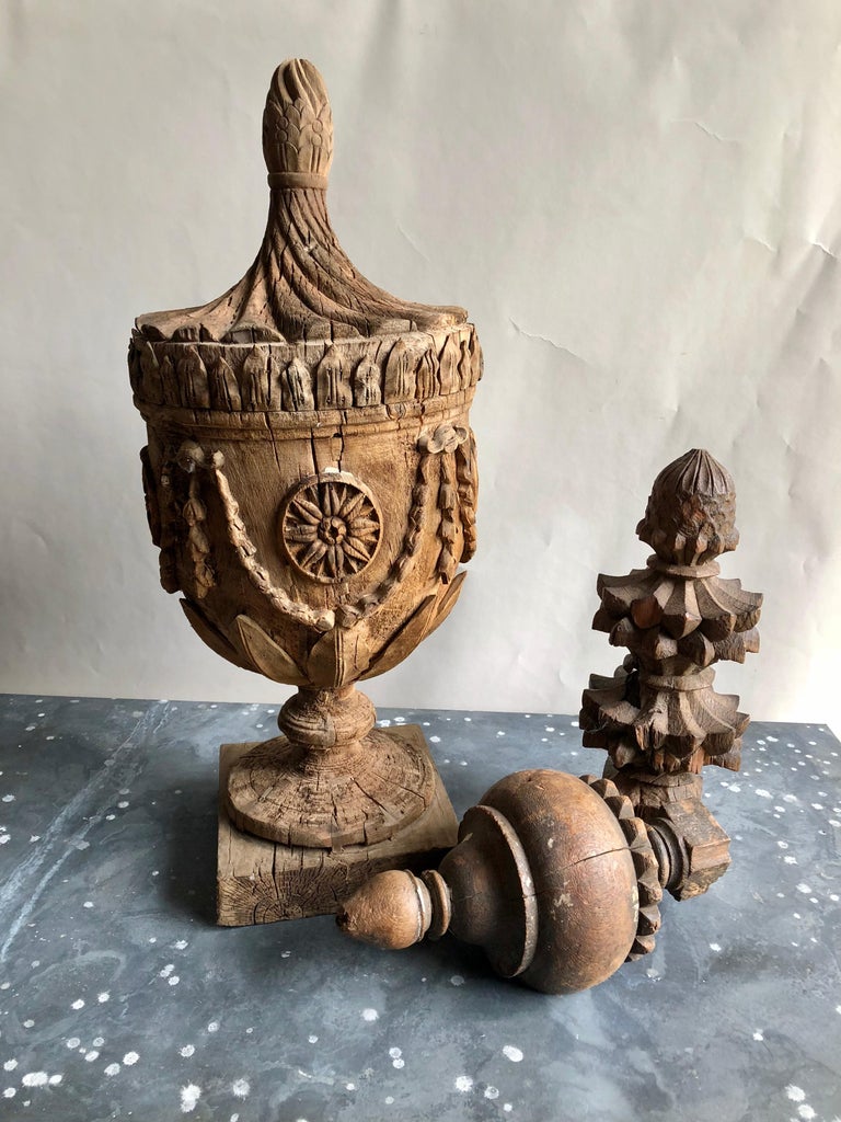 Collection Of Wood Finials at 1stDibs