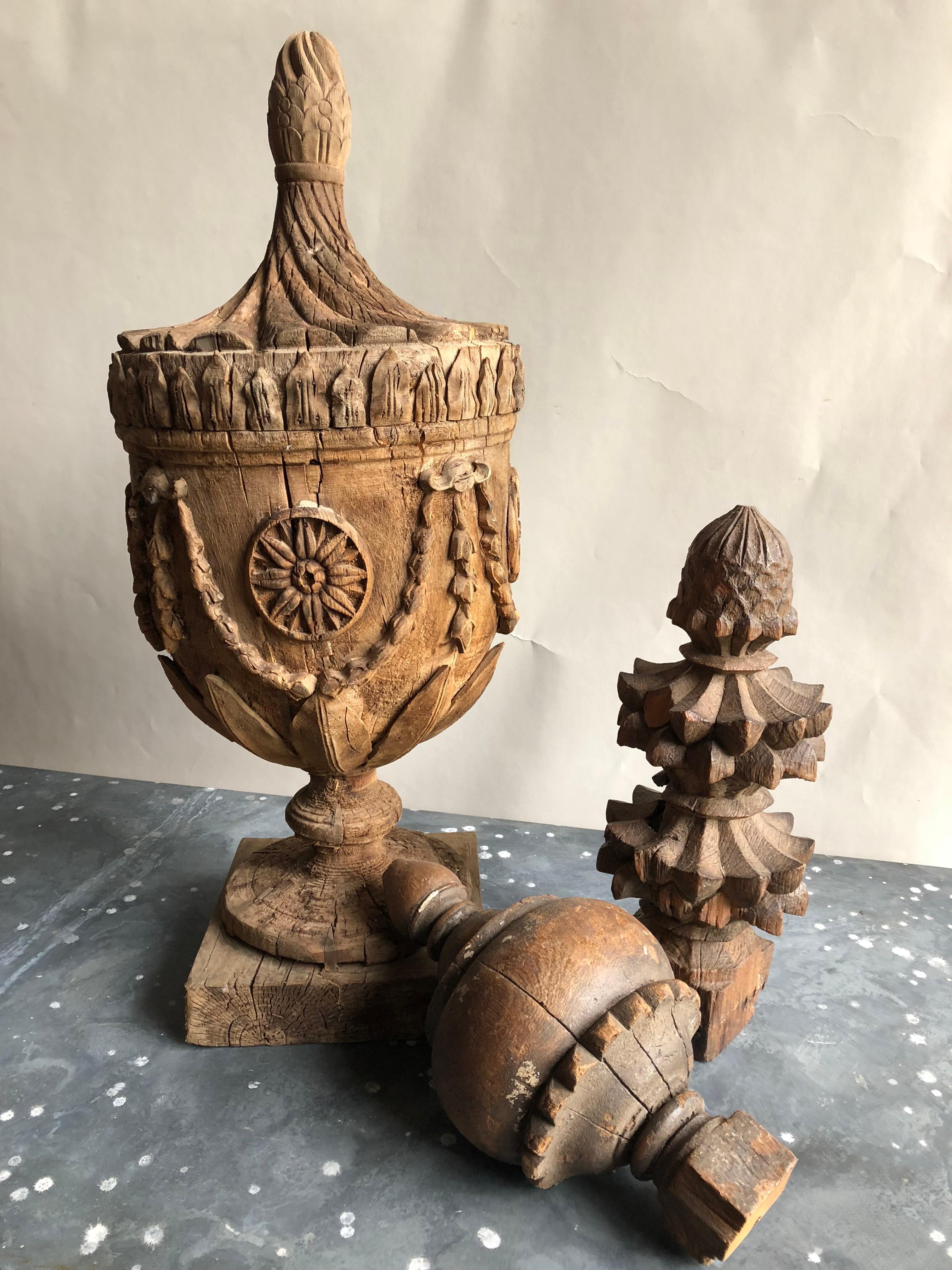 Collection Of Wood Finials at 1stDibs