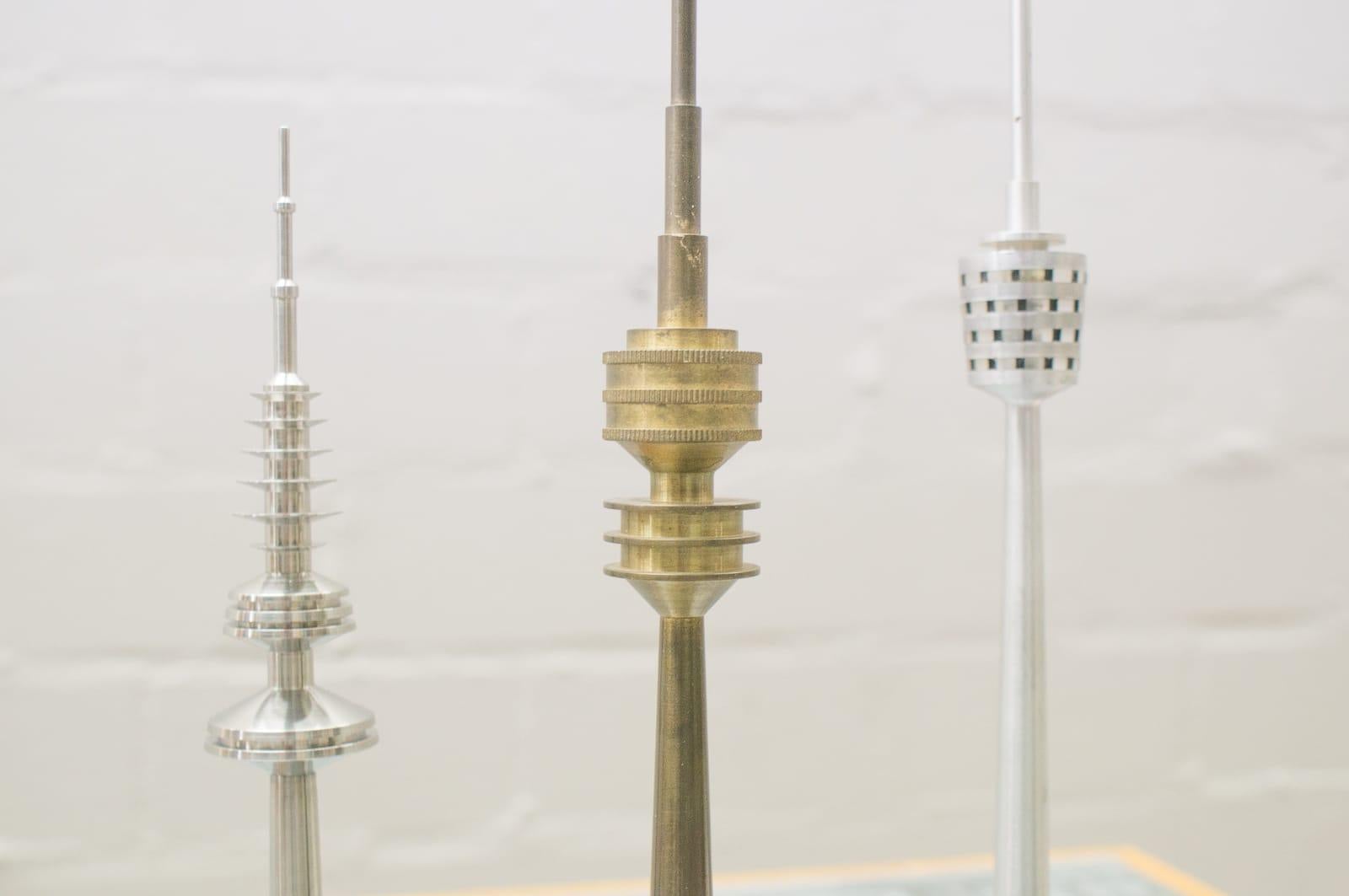 Collection Vintage Space Age Looking TV Tower Models 1970 from Europe ...