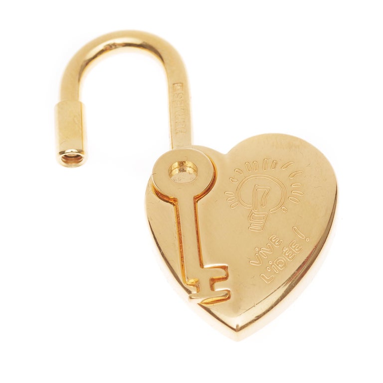 Collector Hermès Golden Padlock "Heart" for the "Year of Fantasy 2004 ...