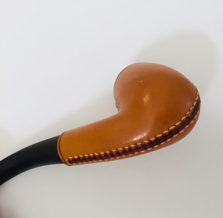 Collector Vintage Longchamp France Tan Calf Leather Wrapped Tobacco ...