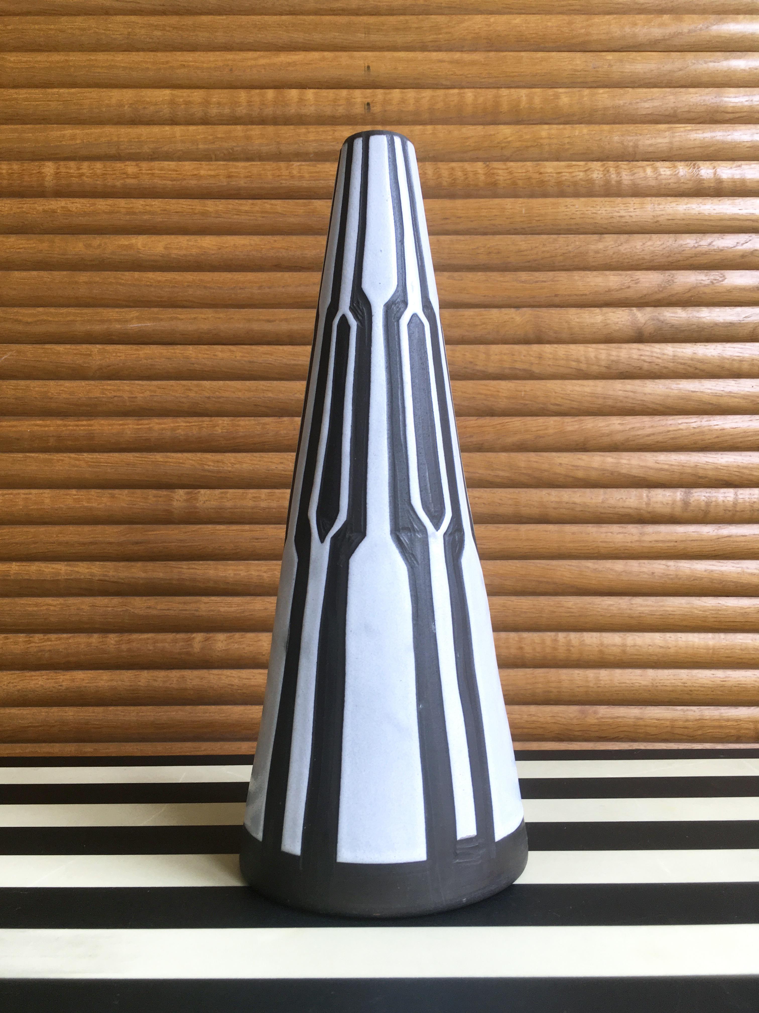 Collector's Item One-of-A-Kind Danish Harlekin Vase, Michael Andersen ...