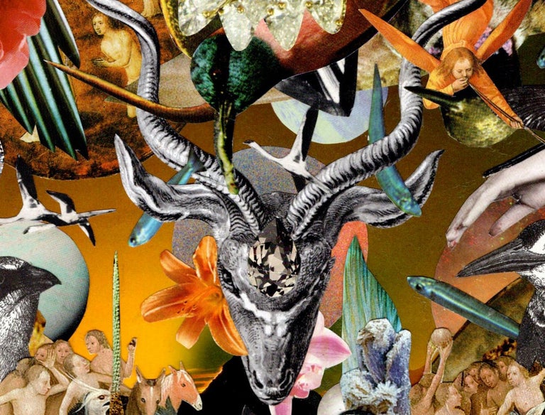 Colleen Cunningham - Antilopinae : contemporary collage For Sale at 1stDibs