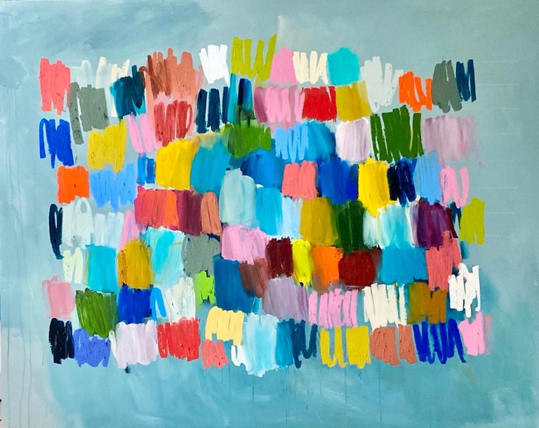 Colleen Leach - Drama Mama by Colleen Leach, Large Colorful oil on ...