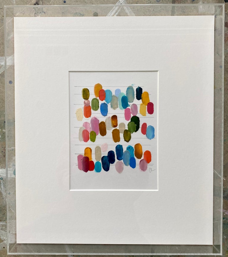 Colleen Leach - Forg' Oil Study 1 by Colleen Leach, Framed Abstract oil ...