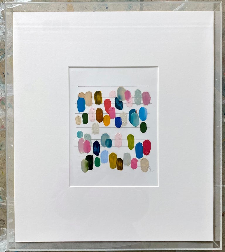 Colleen Leach - Forg' Oil Study 3 by Colleen Leach, Framed Abstract oil ...