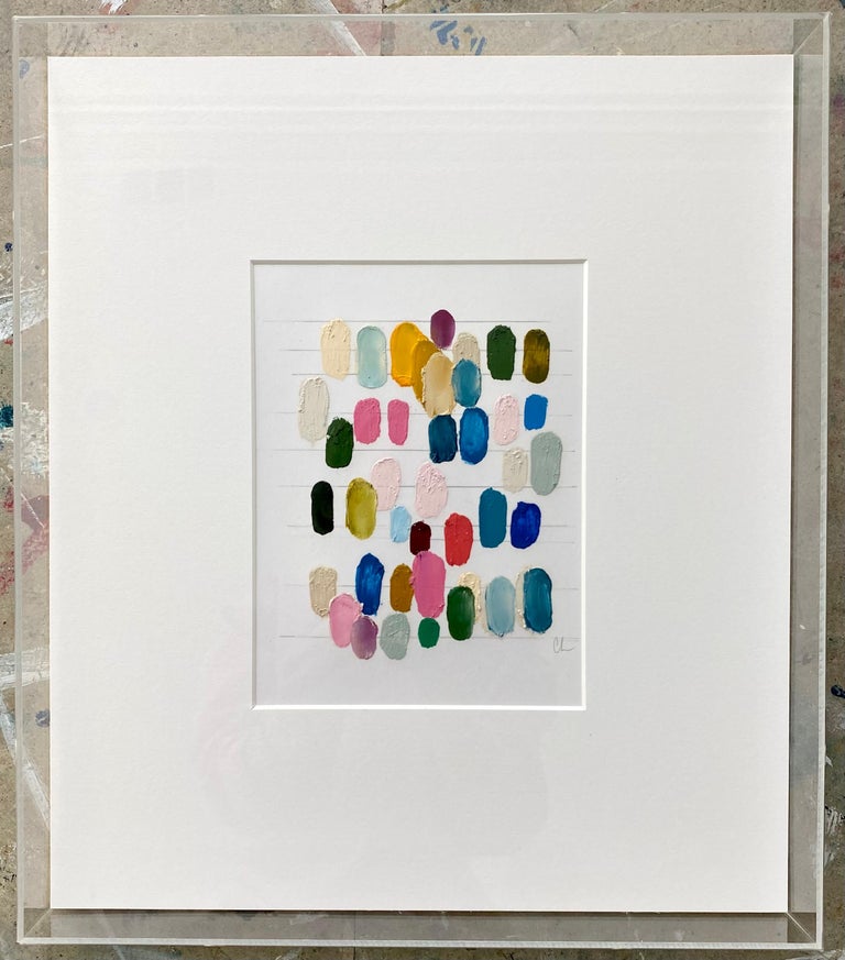 Colleen Leach - Forg' Oil Study 4 by Colleen Leach, Framed Abstract oil ...