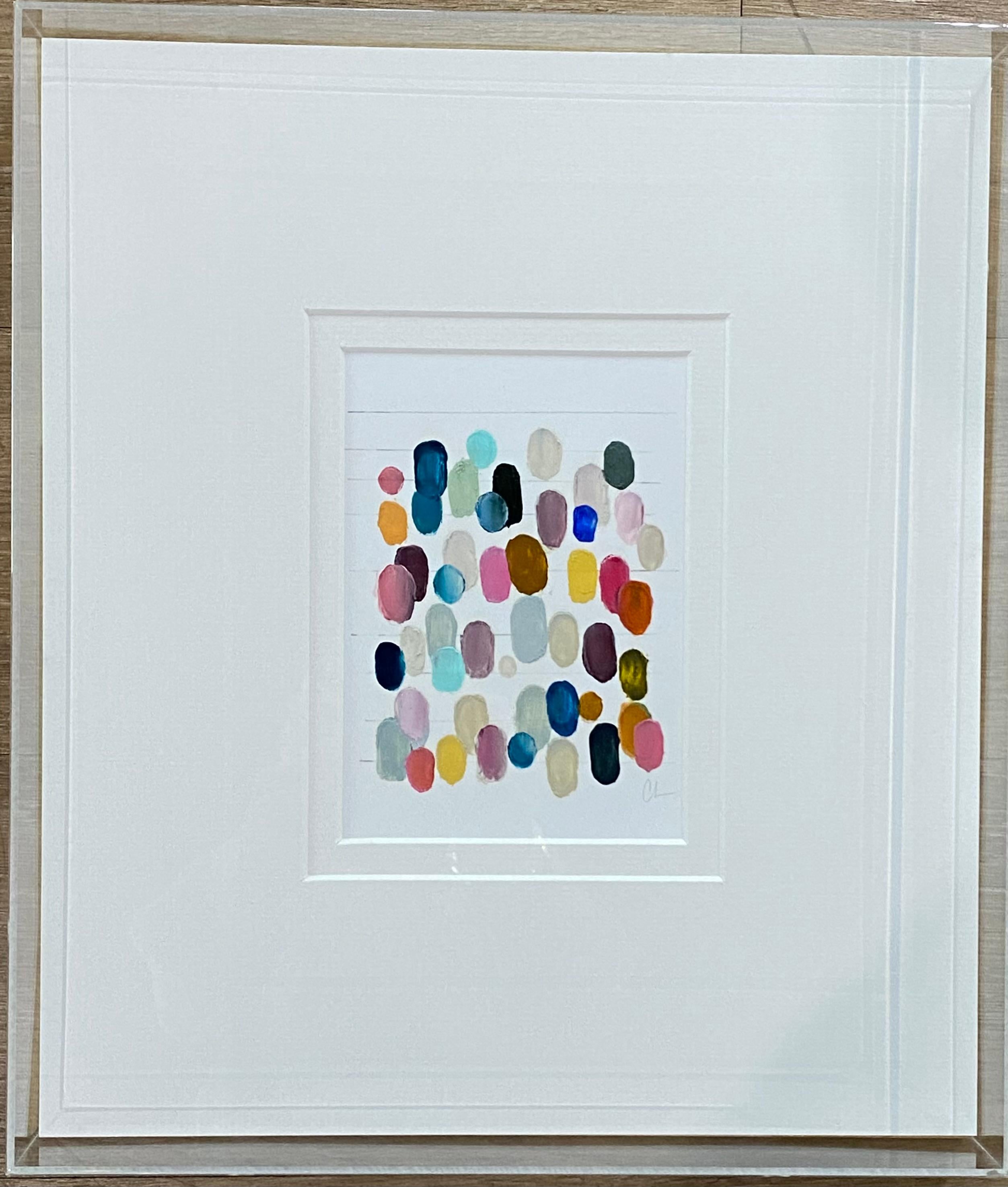 Colleen Leach - Wishful Thinking by Colleen Leach, Framed Abstract oil ...
